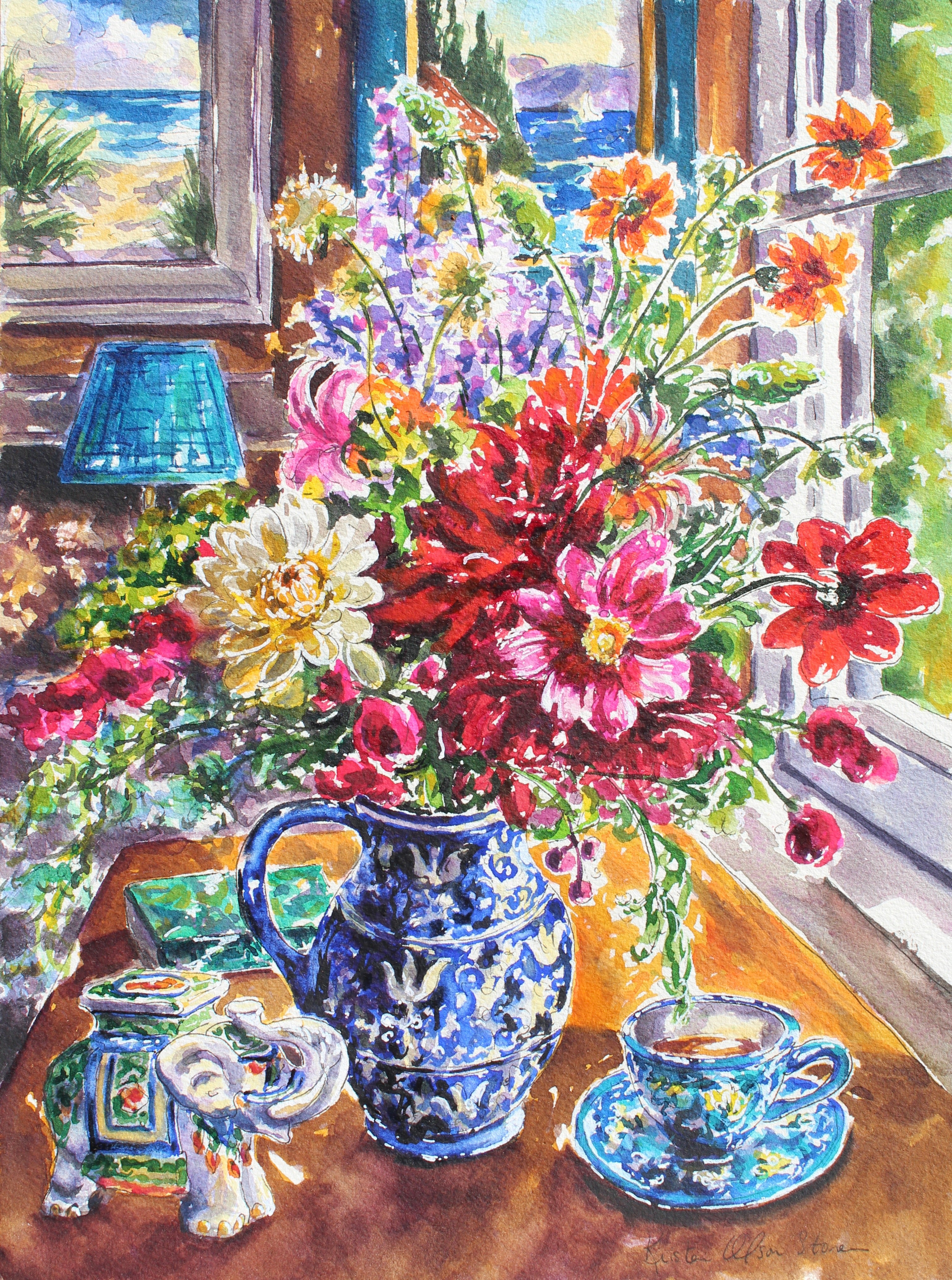Tea For The Wise One – Kristen Olson Stone Fine Art